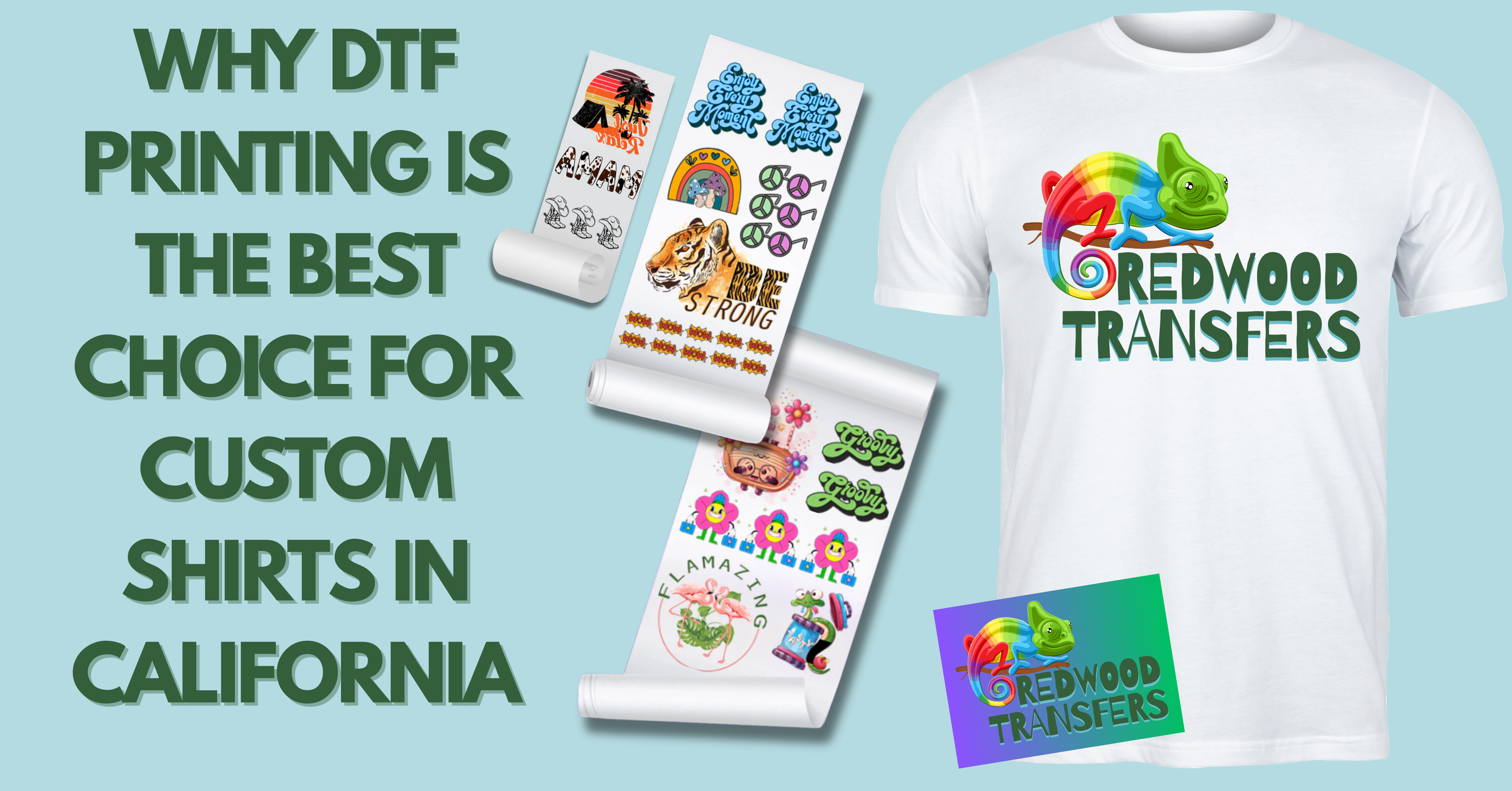 DTF Printing California | Custom Shirts & Gang Sheets – Redwood Transfers