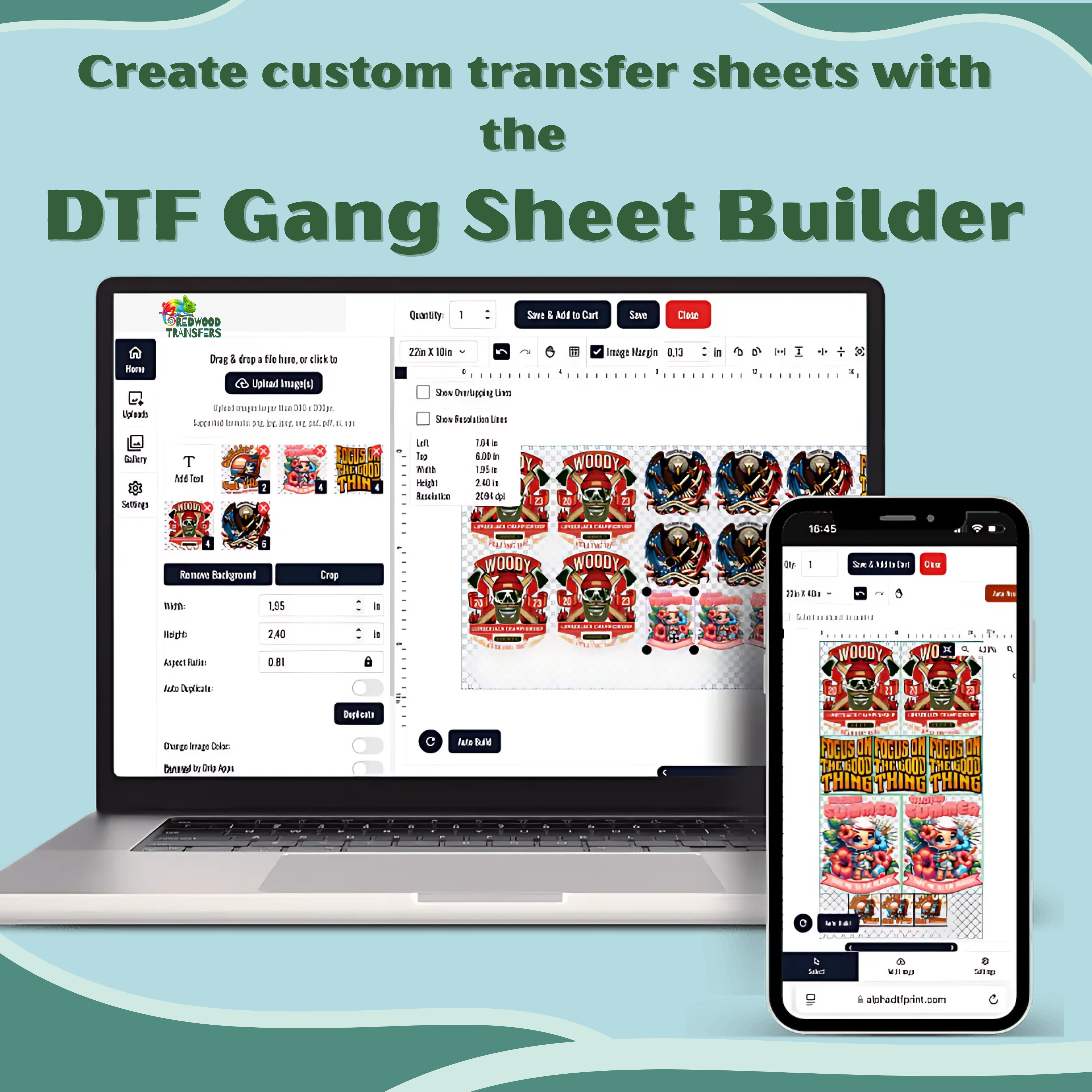 Create Your Own Gang Sheet – Redwood Transfers